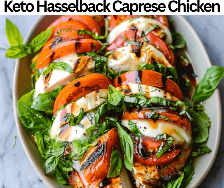 Keto Hasselback Caprese Chicken Ketoox Family Recipes