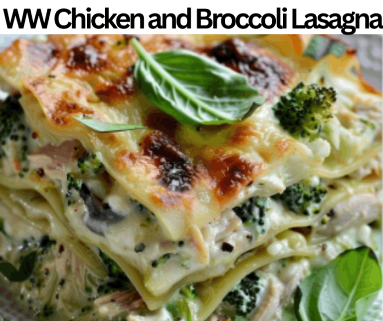 WW Chicken and Broccoli Lasagna - KETOOX | Family Recipes