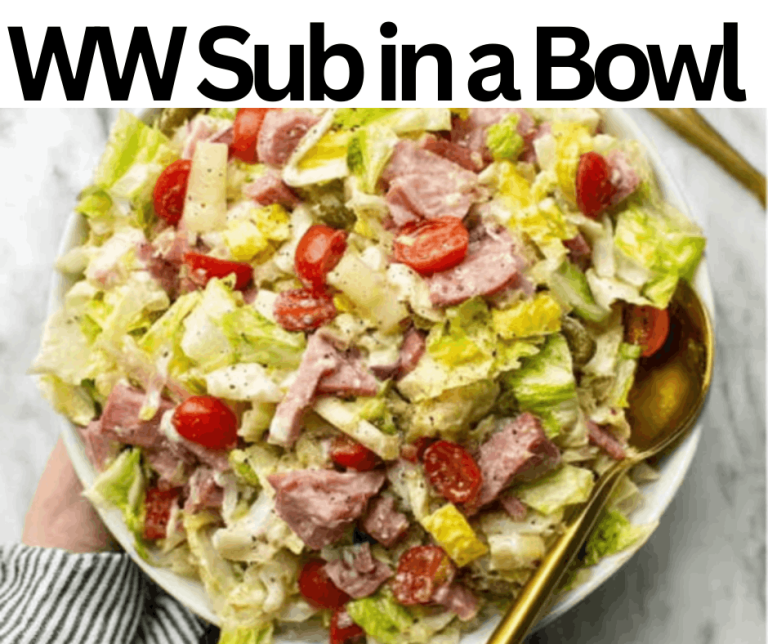 WW Sub in a Bowl - KETOOX | Family Recipes