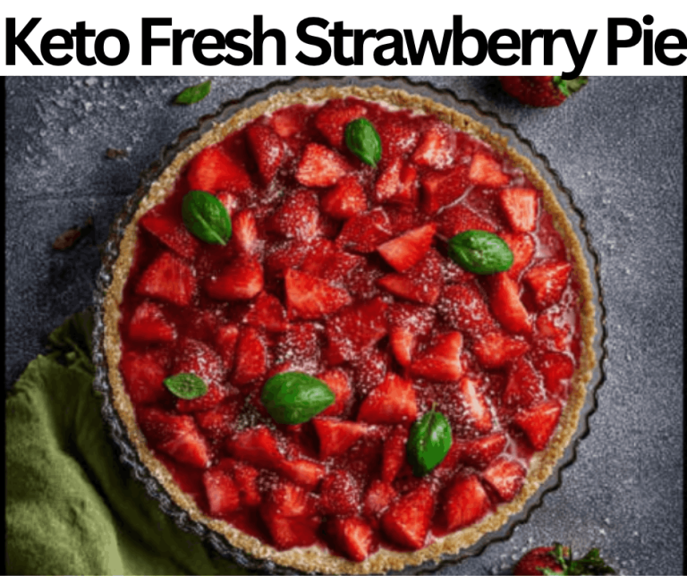Keto Fresh Strawberry Pie - KETOOX | Family Recipes