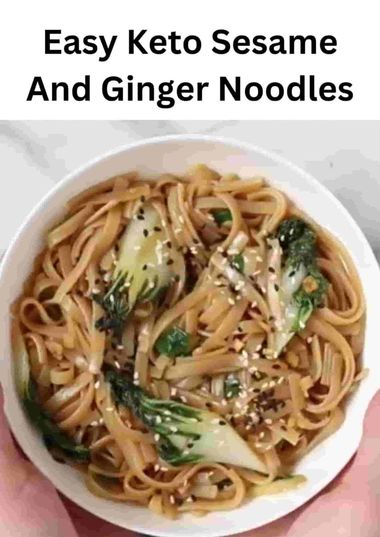 Easy Keto Sesame And Ginger Noodles - KETOOX | Family Recipes