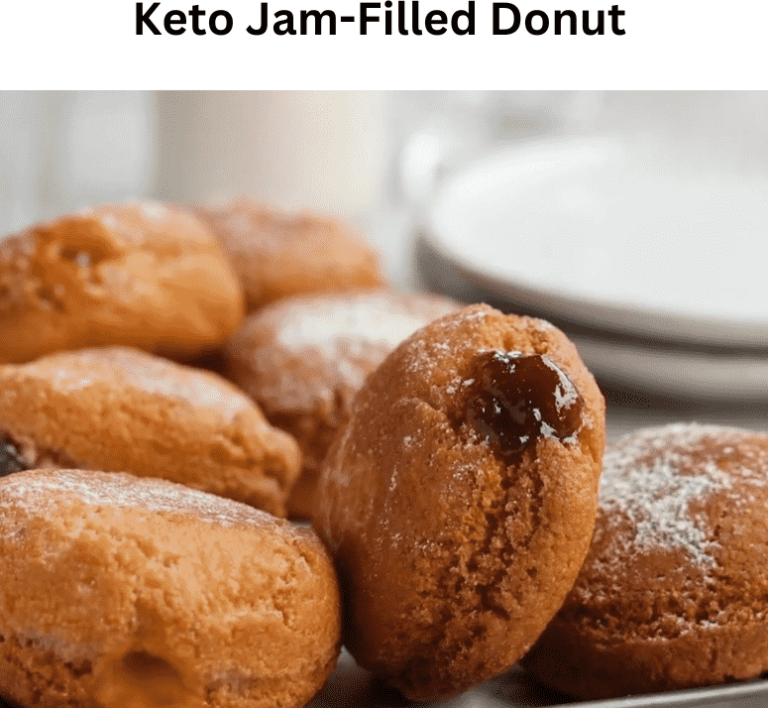 Keto Jam-Filled Donut - KETOOX | Family Recipes